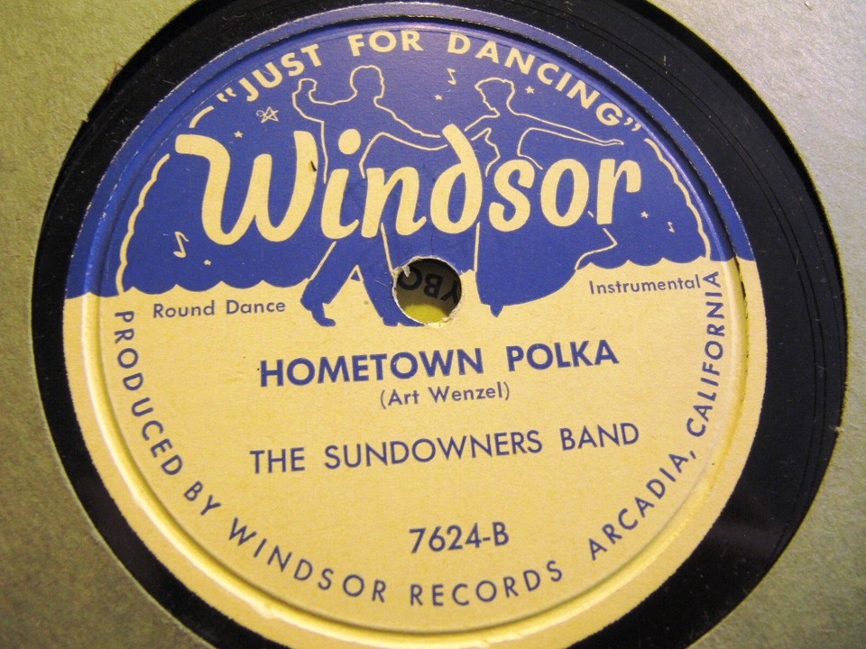 SQUARE DANCE Sundowners Band HOMETOWN POLKA Ramblin Reuben WINDSOR 7624 ...