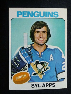 1975-76 Topps Hockey Card # 130 Syl Apps - Pittsburgh Penguins | eBay