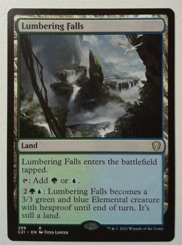 Lumbering Falls *Rare* Magic MtG x1 Commander 2021 | eBay