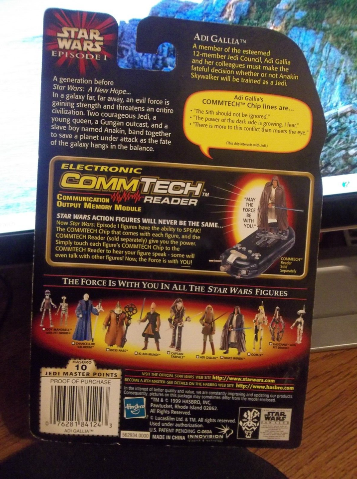 Star Wars Episode 1 The Phantom Menace Adi Gallia Commtech Chip "Brand ...
