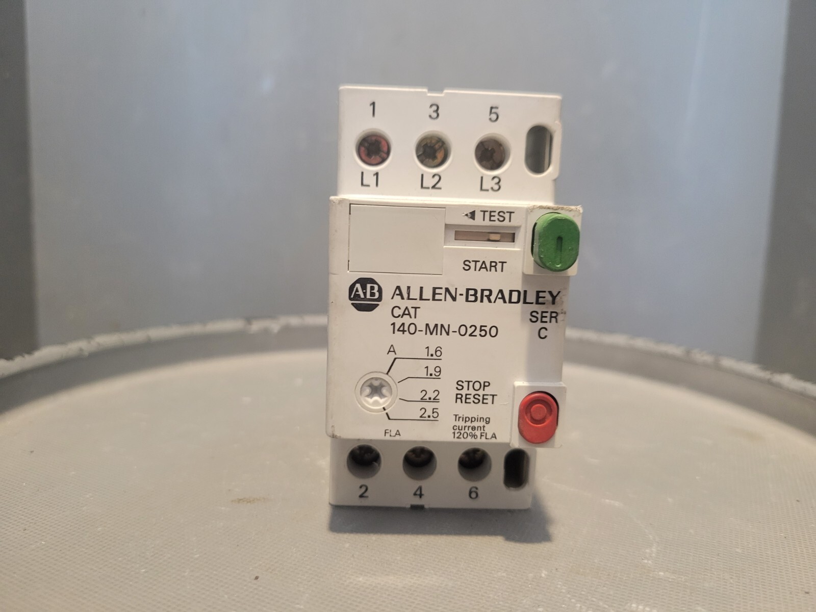 Allen Bradley Motor Starter, 600V, 2.5A, 3PH, Series C, 140-MN-0250 | eBay