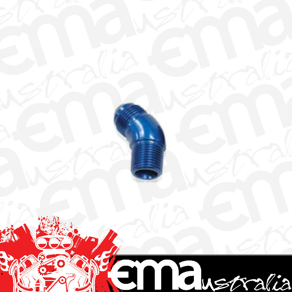 Aeroflow AF523-10-06 45 Deg 3/8" to -10AN Full Flowblue No Restriction ...