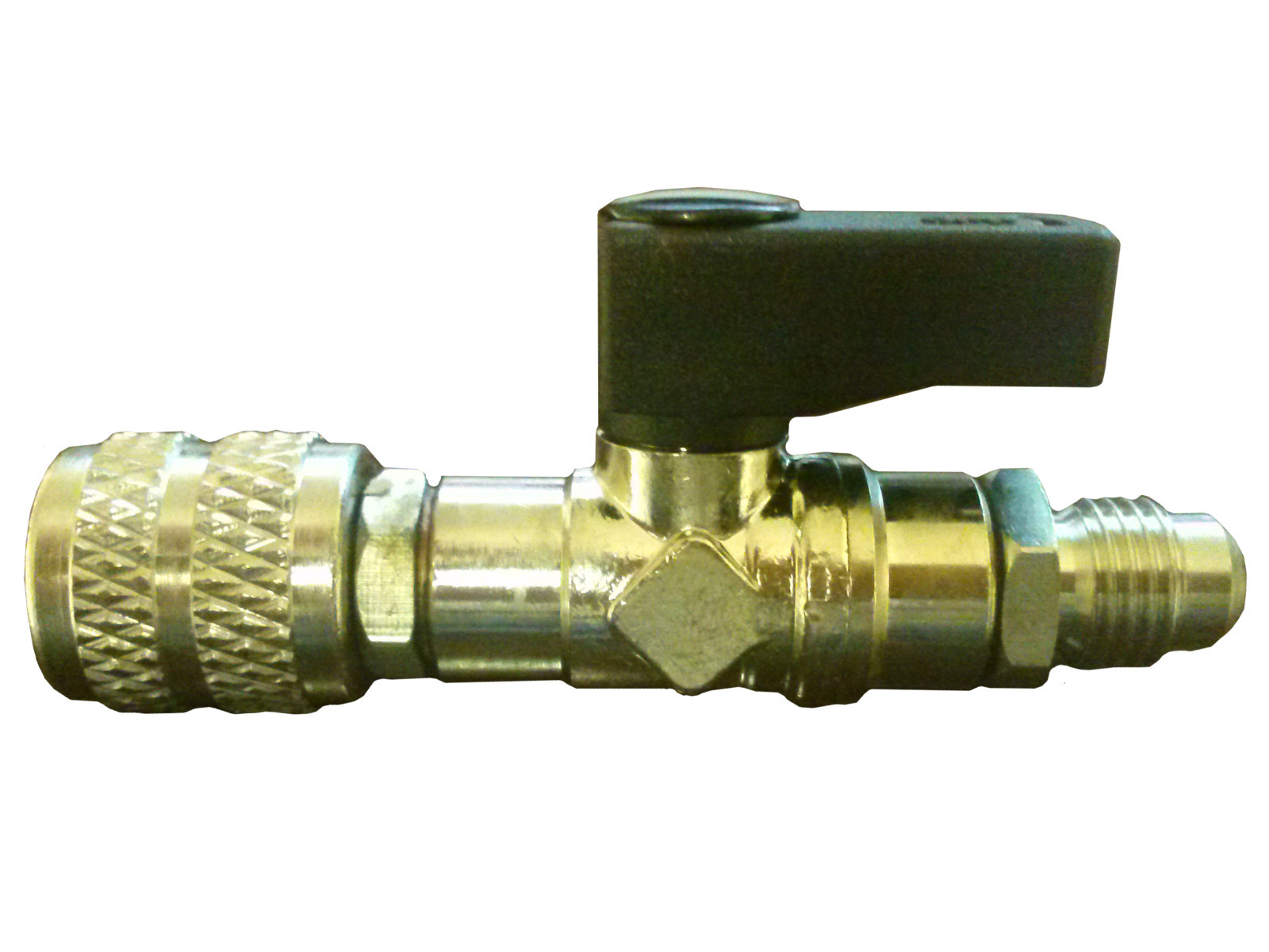 Mini Split Refrigerant Adapter 5/16" Female to 1/4" Male with Shut-off ...
