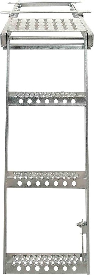 3 Rungs Pull-Out Trailer Step Ladder Folding Truck Steps Bolt-on for ...