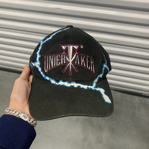 Extremely RARE 1999 WWF The Undertaker Lightning SnapBack Hat | eBay