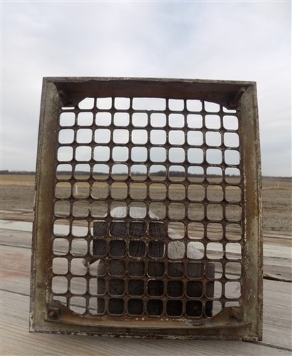 Metal Floor Grate Heat Vent Register Cover, Cold Air Return Vintage A18 ...