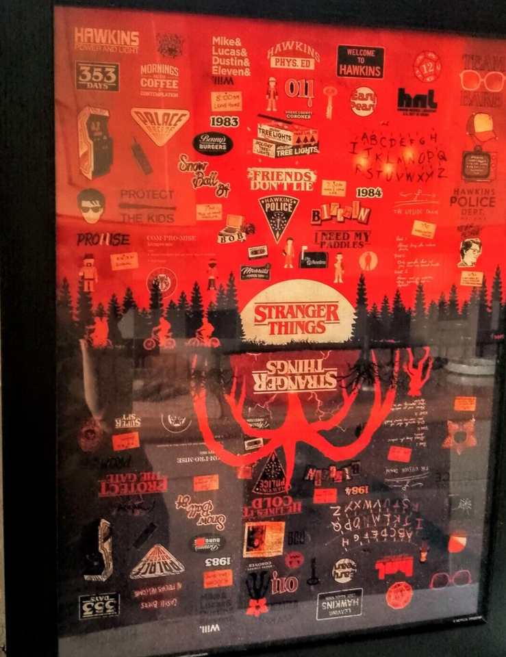 Framed poster Stranger Things - The Upside Down | eBay UK