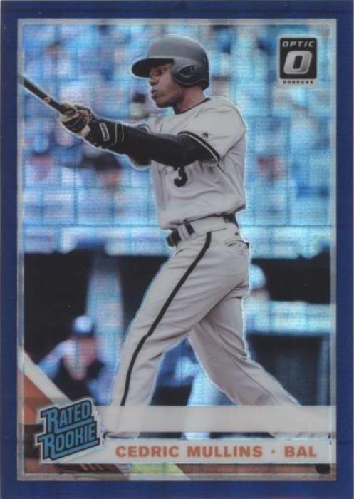 2019 Panini Donruss Optic - Rated Rookies Cedric Mullins #31 Blue ...