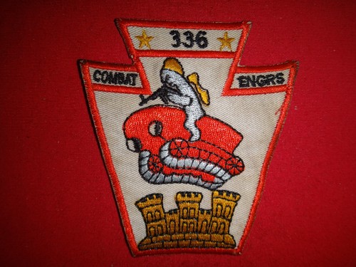 Vietnam Guerre Armée Américaine 336th Combat Ingénieurs Bataillon Patch ...