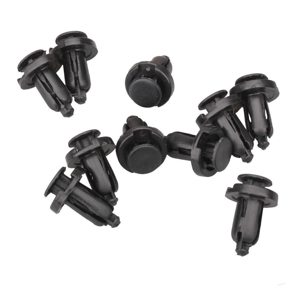 100 Pcs Fastener 10MM Auto Rivets Car Bumper Clips Hole Push Pin ...
