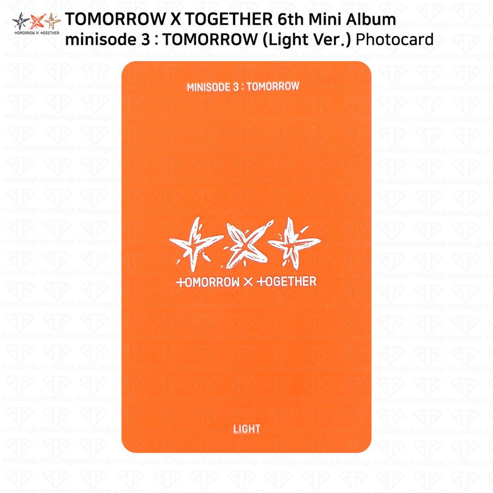 TXT Tomorrow X Together minisode 3: TOMORROW Photocard Postcard Poster ...