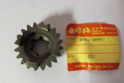 1973-1980 NOS GENUINE SUZUKI TS185 FIFTH DRIVEN GEAR RV125 DS185 24351 ...