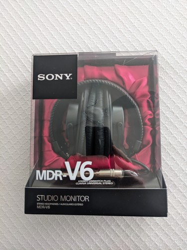 Sony MDR-V6 Over the Ear Headphones - Black for sale online | eBay