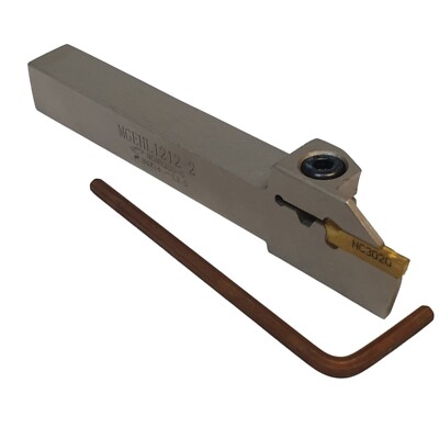 12mm Parting Off Lathe Tool LEFT HAND x1 2mm Carbide Inserts 2mm Wide ...