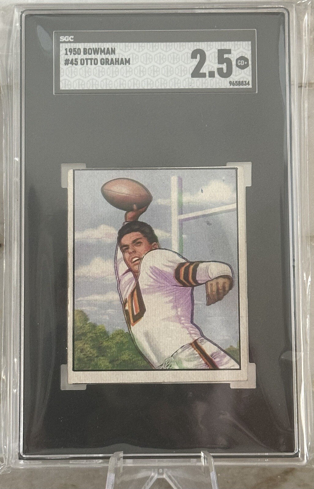 Otto Graham 1950 Bowman #45 SGC 2.5 Good + Graded Rookie Card RC ...