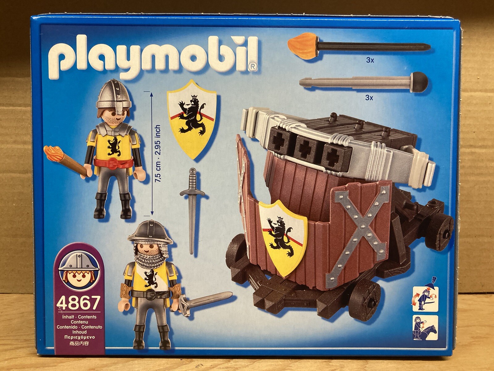 Playmobil 4867 Lion Knights Ballista Catapult Shield - NEW | eBay