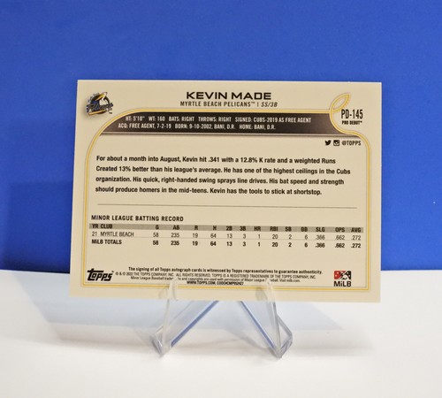 2022 Topps Pro Debut - Kevin Made #PD-145 Autographs (AU, RC) for sale ...