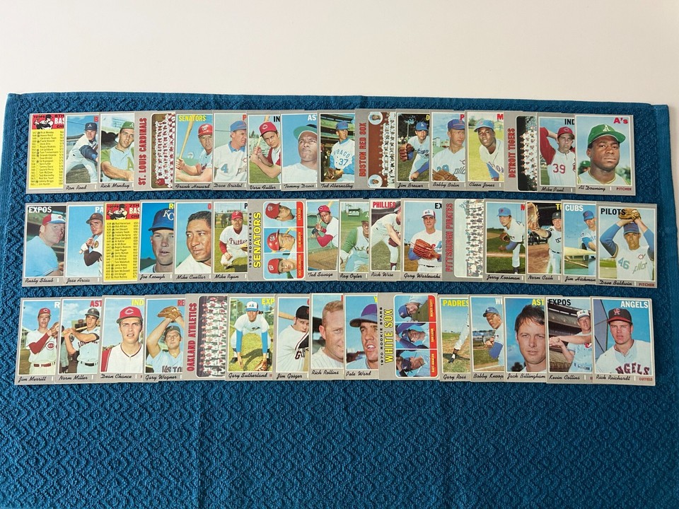 1970 Topps Baseball Starter Set Lot 385 Different (HOF, Rookies, High ...