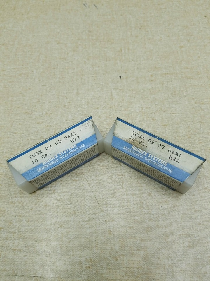 Rigidex TCGX 09 02 04 R22 Carbide Inserts 18Pcs (B1L41) | eBay