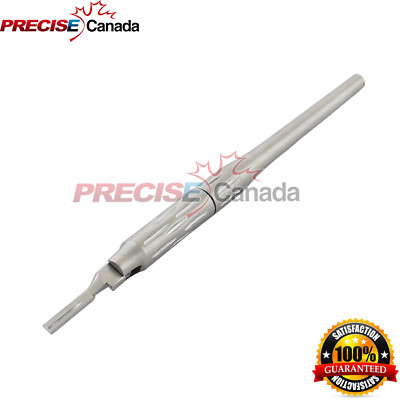 Scalpel Blade Handle #3 Adjustable Round Stainless Steel Dental ...