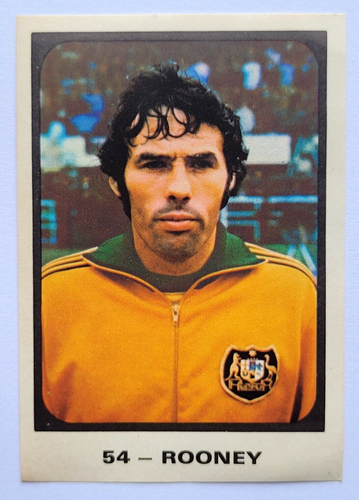 1974 EM Munich World Cup FIFA #054 JAMES ROONEY Australia Cromo PERU ...