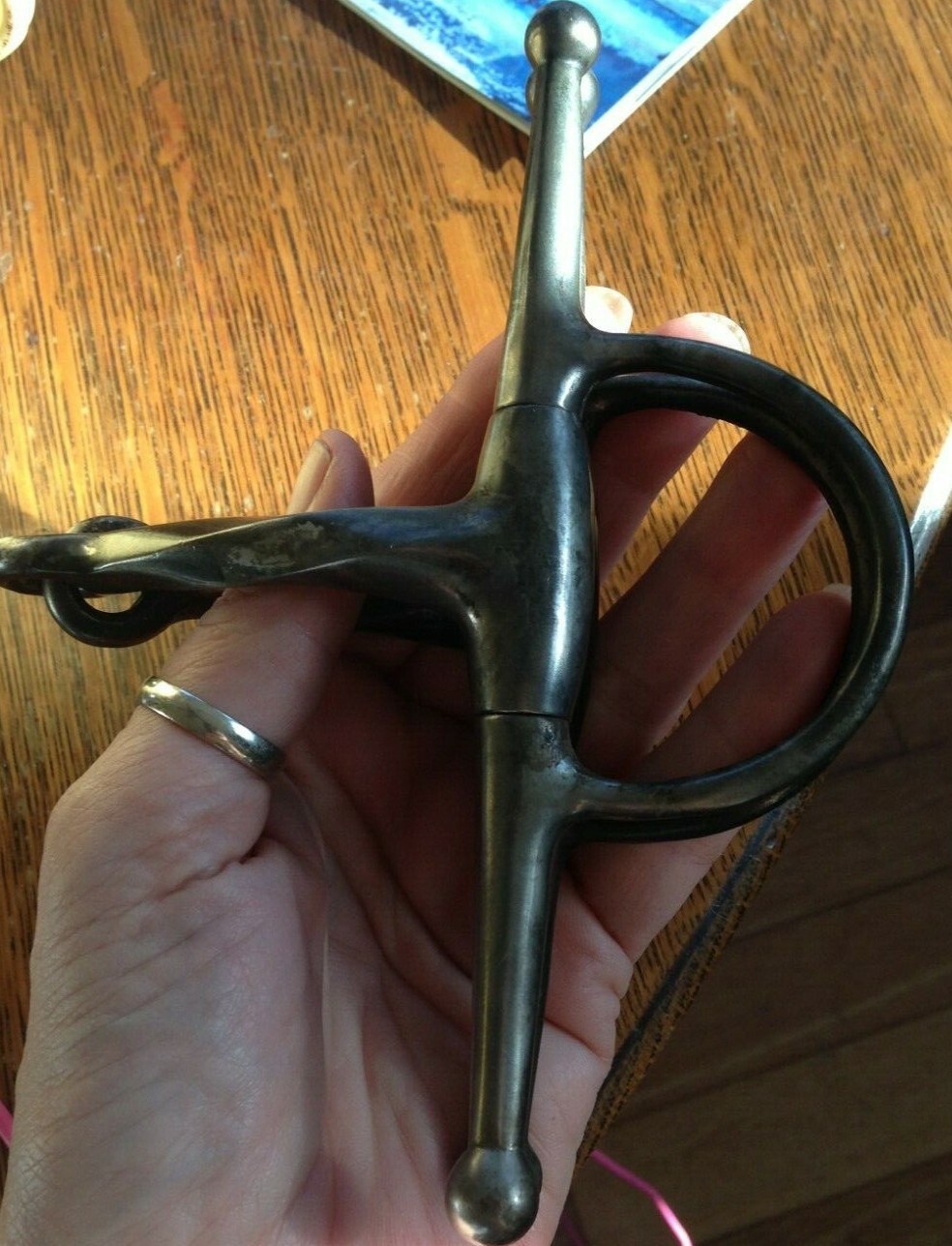 JP Korsteel jointed Full Cheek Slow Twist Eggbutt Snaffle Bit Vintage | eBay