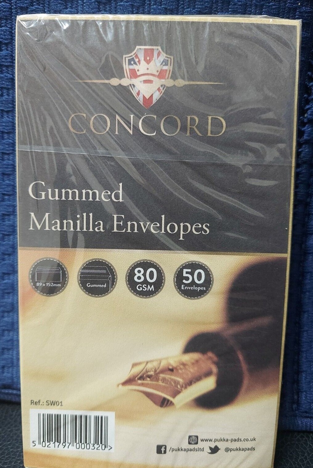Concord+Pack+of+50+Brown+Envelopes+89mm+X+152mm+Manilla+Gummed+Envelope ...
