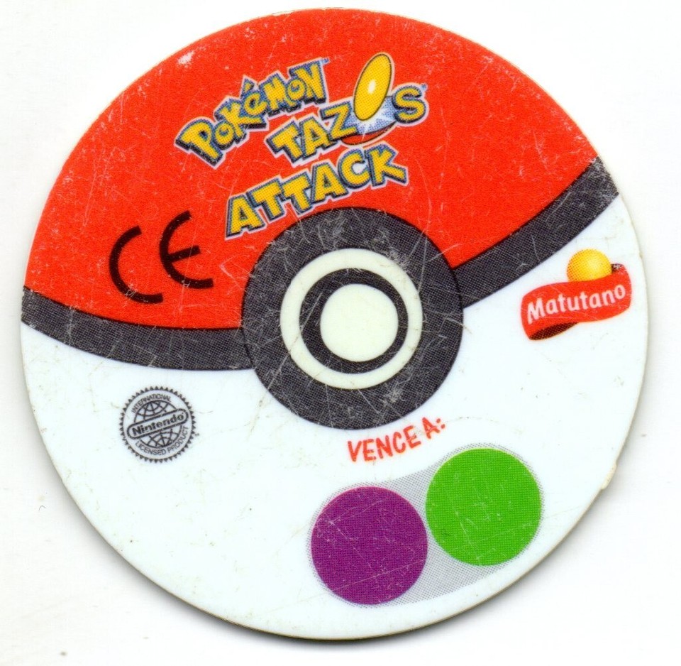 #15 BEEDRILL TAZO POKEMON TAZOS COLECCION ATTACK 2001 MATUTANO CON LEVE ...