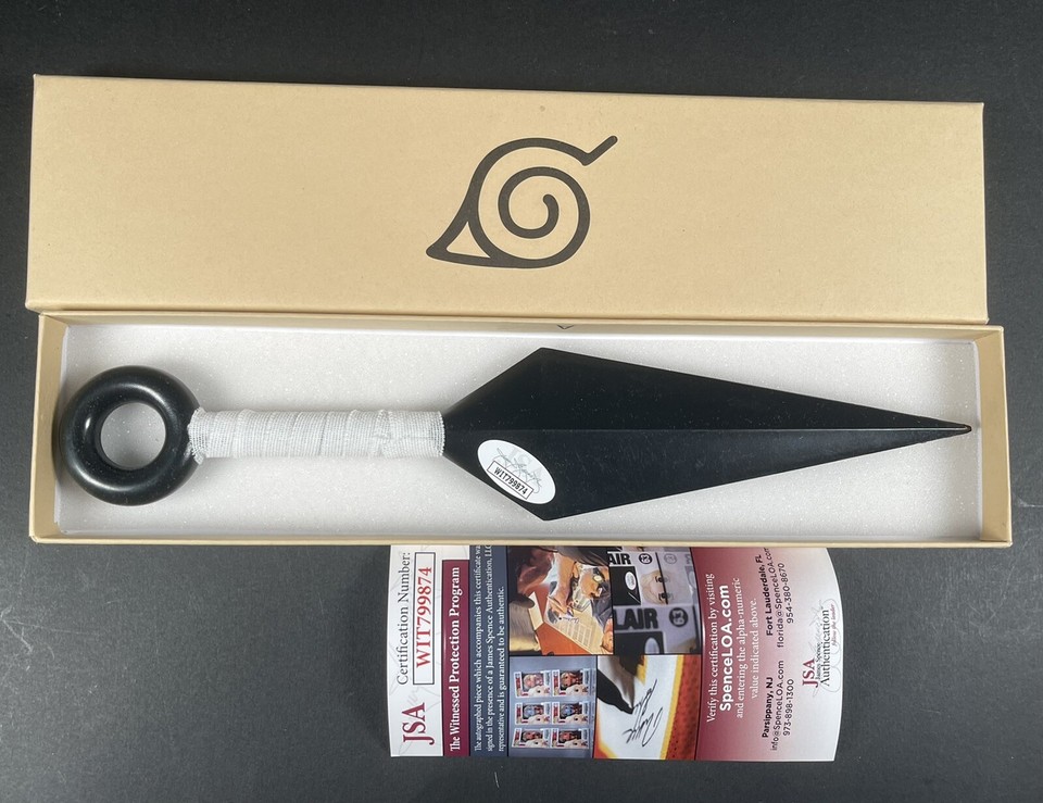 CATERO COLBERT SIGNED KUNAI KNIFE KILLER BEE JINCHURIKI HIDDEN CLOUDS ...