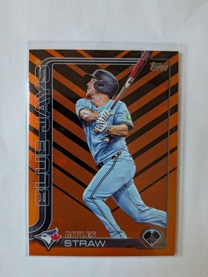 2025 Topps Update Series Baseball Holiday US340 Myles Straw, Toronto Blue Jays | eBay UK
