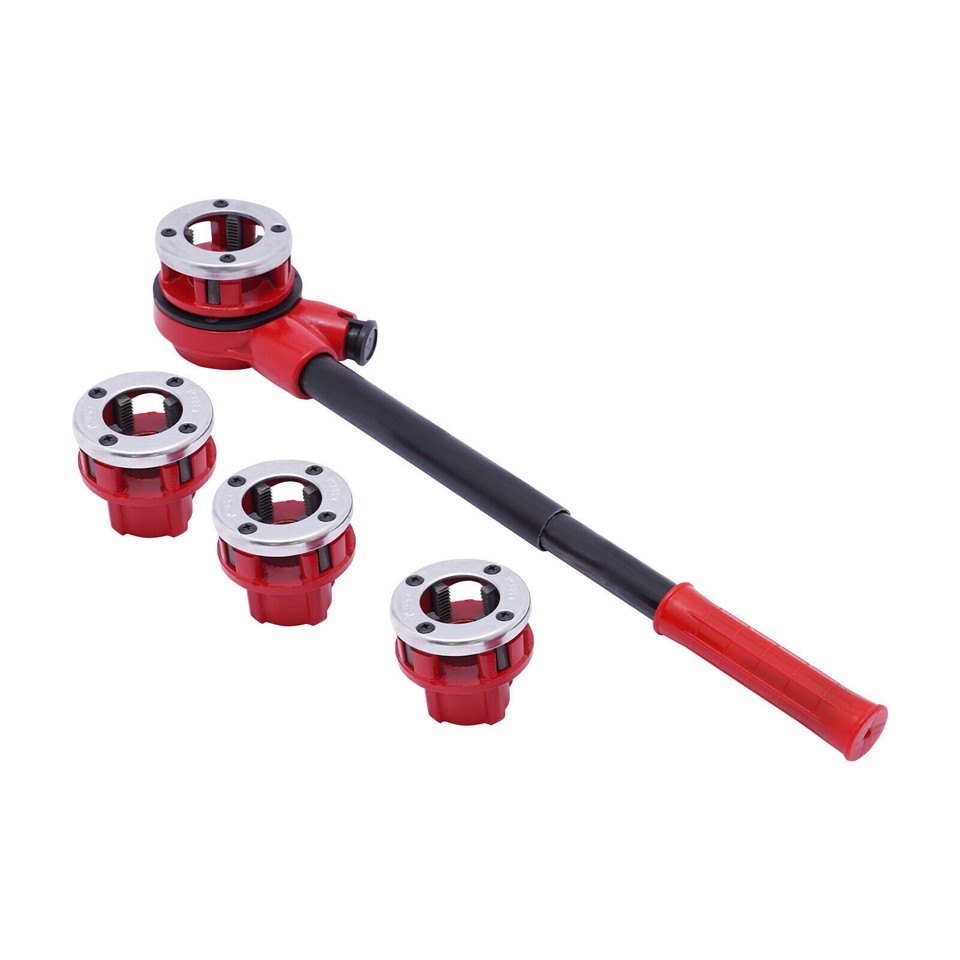 Ratchet Pipe Threader Pipe Threading Tool 1/2''-1-1/4'' Dies BSPT ...