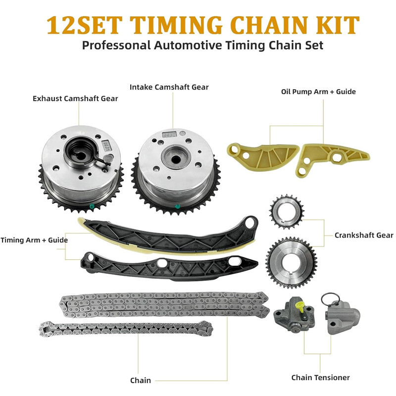 FOR HYUNDAI KIA SONATA OPTIMA 2.4L TIMING CHAIN KIT EXHAUST INTAKE ...