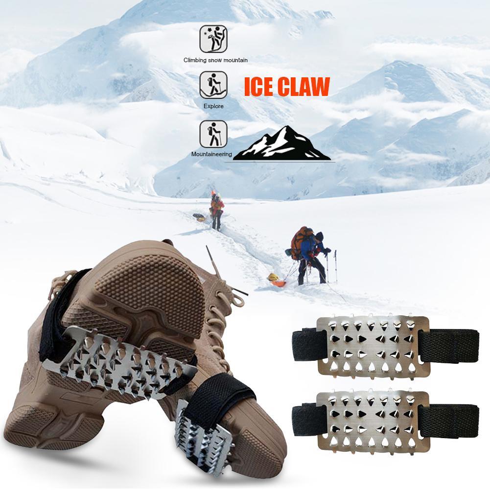 26 Teeth Snow Ice Outdoor Climbing Shoes Spikes Cleats Anti Slip ...