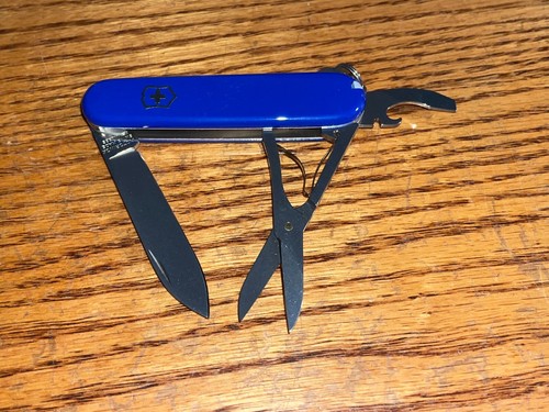New Victorinox Swiss Army 91mm Knife : COMPACT in Cobalt BLUE 1.3405.2 ...