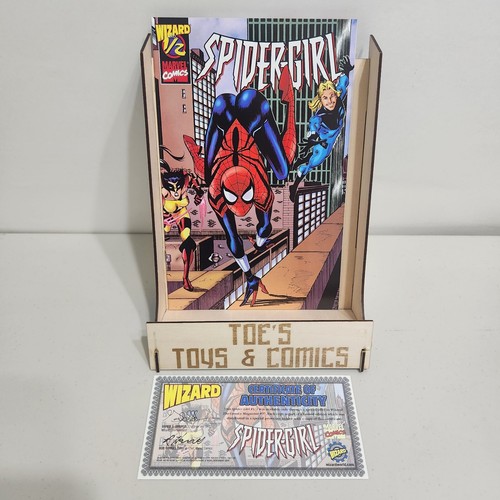 Spider-Girl #1/2 Comic Book Marvel and Wizard Comics 1999 With COA HTF ...