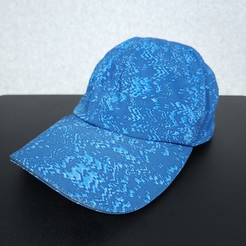 Lululemon Hat Cap Strap Back Blue Lightweight Stretch Running Training ...