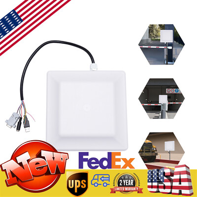 UHF RFID Long Range Card Reader 5M 8dbi Antenna Parking System Access ...