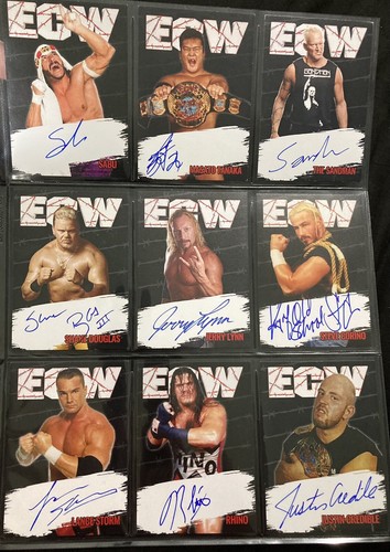 ECW auto card lot signed wrestling autographed set extreme | eBay