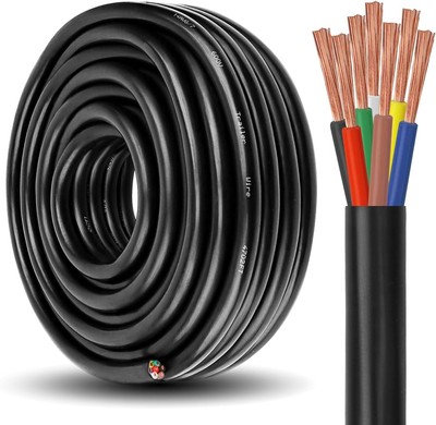 Heavy Duty 14 Gauge 7 Way Conductor Wire RV Trailer Cable Cord CCA | eBay