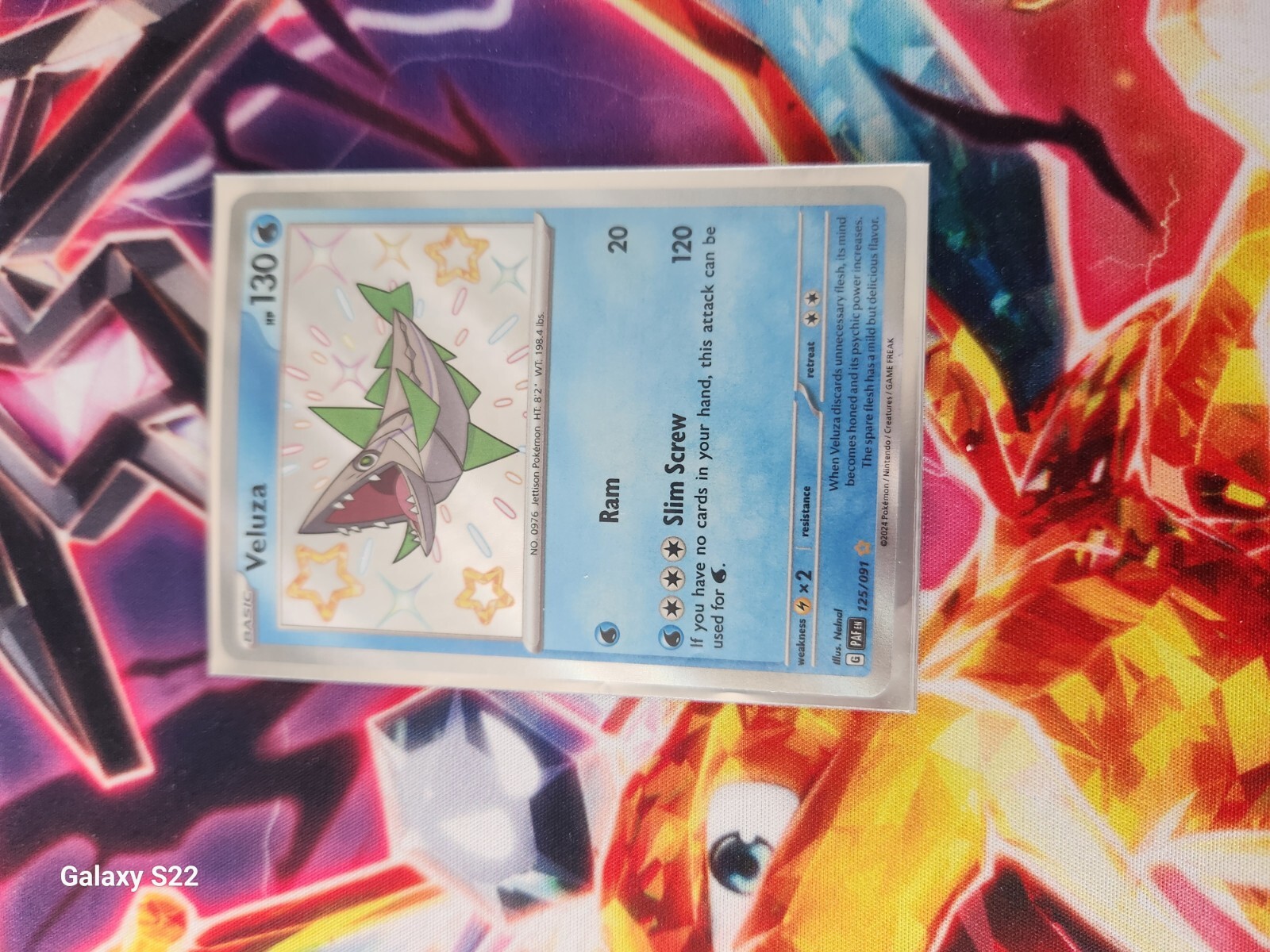 Pokémon TCG Veluza Scarlet & Violet: Paldean Fates 125/091 Holo Shiny ...