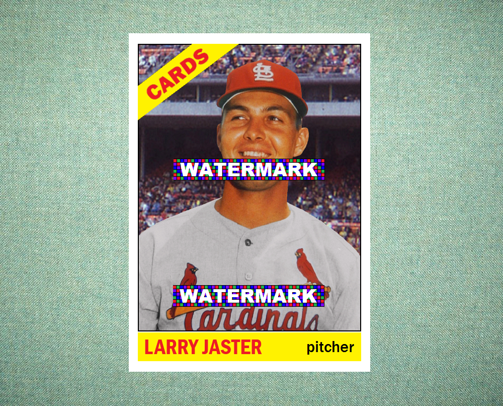 Larry Jaster St Louis Cardinals 1966 Style Custom Baseball Art Card | eBay