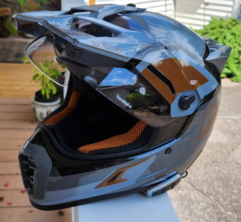 KLIM Krios Pro Adventure Motorcycle Helmet DOT, Medium, Rally Metallic ...