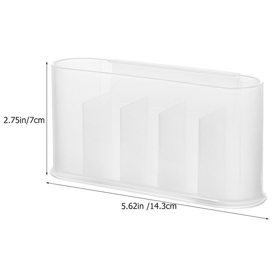 2 Pcs Compartment Fridge Storage Box Freezer Side Door Organizer ...