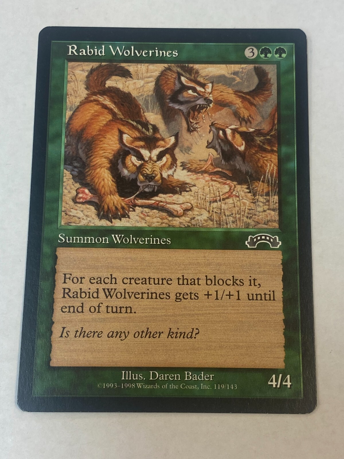 Rabid Wolverines - Magic the Gathering MTG Exodus Single Card | eBay