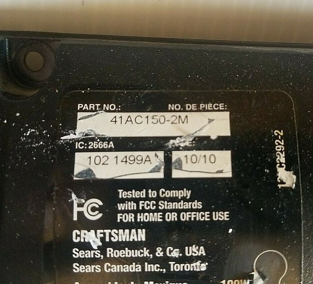 Craftsman Garage Door Opener Receiver Logic Board 41ac150-2 for sale ...