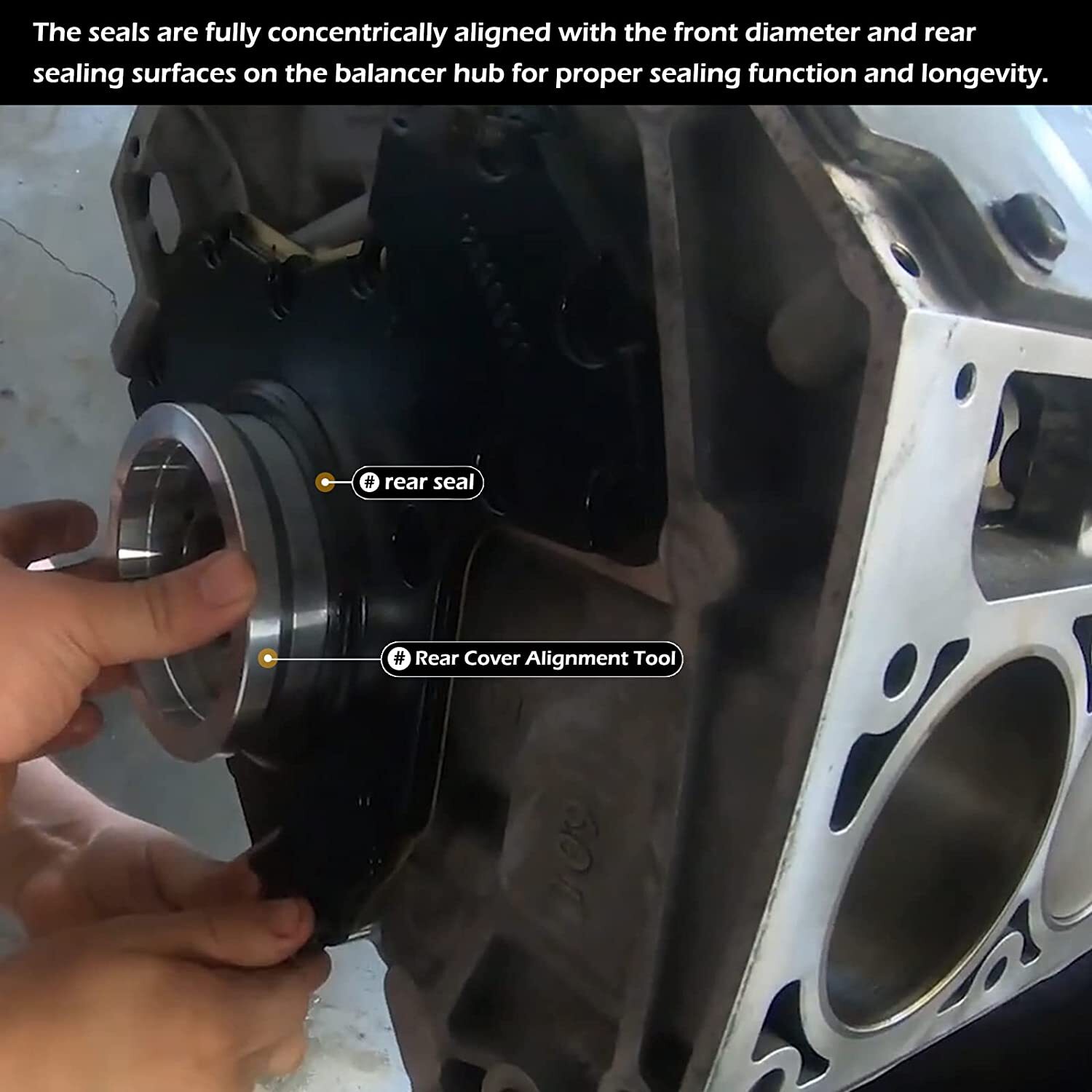 Rear Main Cover Alignment Tool & Seal Installer for GM LS Series ...