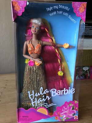 Vintage 1996 Mattel Hula Hair Barbie Doll #17047 Hawaiian Beach Girl ...