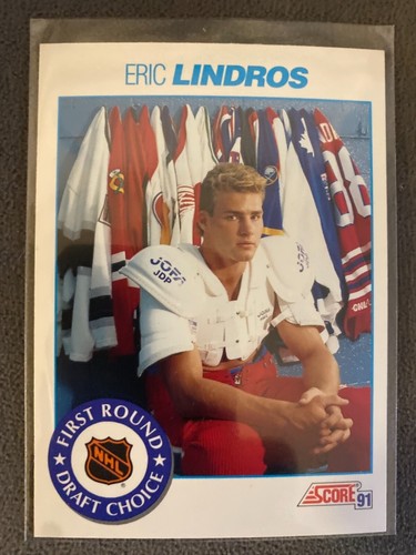 1991 Score Eric Lindros 329 First Round Draft Choice RC Rookie | eBay.de