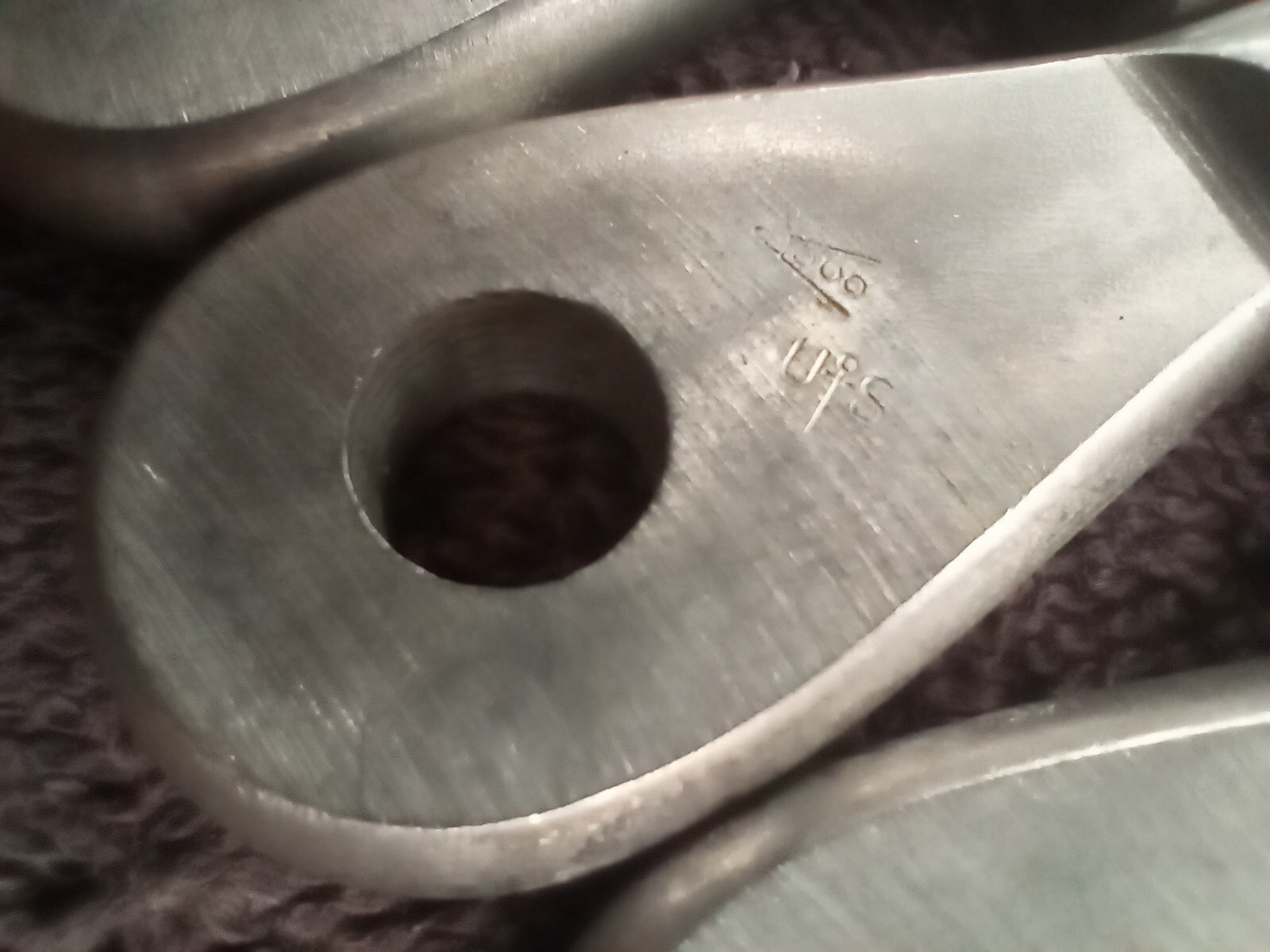 MS20668-8 Eye Swage Fitting, 304SS, 1/4" Wire rope, 3/8"Pin, NOS N.O.S ...