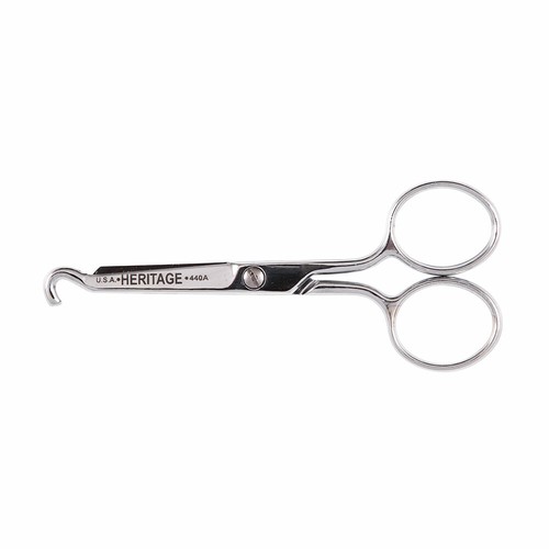 Heritage Cutlery 440A 4 1/2'' Hooked Tip Scissor | eBay